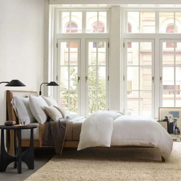 Handcrafted Textured Wool Blend Rug for Modern Homes
