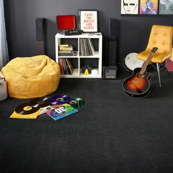 Music Studio Black Carpet for Professional Creative Spaces